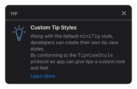 Tipviewstyle Apple Developer Documentation