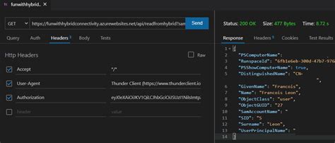 execute ad queries protected by modern authentication from azure