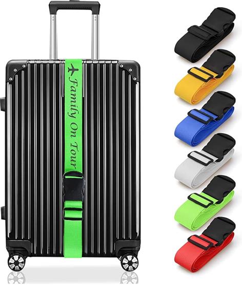 Personalised Luggage Straps With Name Embroidery 1 Pack 200 Cm