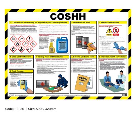 Coshh Poster Hsp20 Mileta Signs And Displays Limited