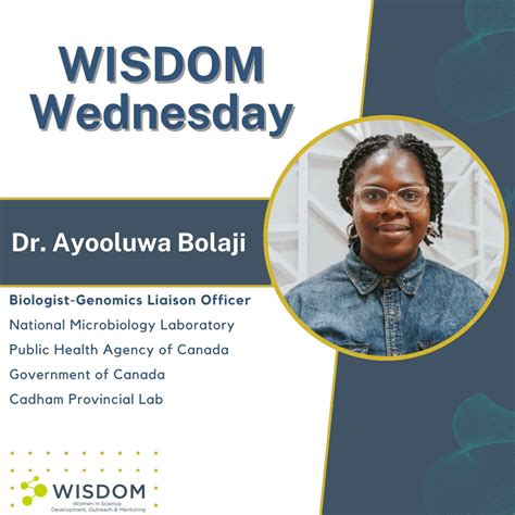 Womeninscience Wisdomwednesdayspotlight Bioinformatics Wisdom