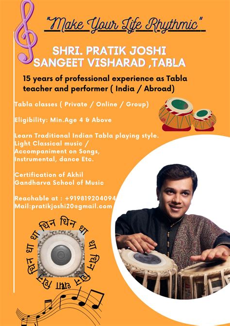 Pratik Joshi On Linkedin Indianclassicalmusic Tabla Summerclasses