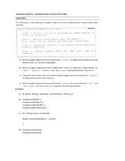ANSWER REVISION CHAP Docx ANSWER A ArrayList String NameList New ArrayList String B