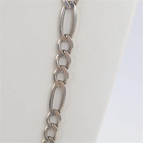 Sterling Silver Figaro Chain Necklace Property Room