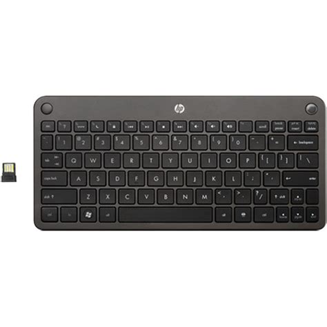 HP Wireless Mini Keyboard Black LK752AA ABL B H Photo Video