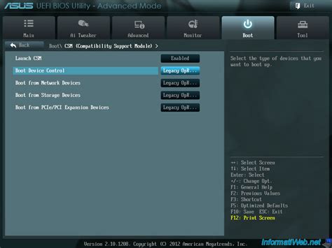 Configure Your Computers Bios To Boot In Legacy Bios Mode Bios Tutorials Informatiweb