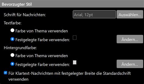 Changing General Font Size EM Client