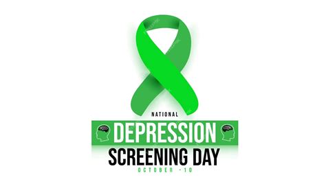 National Depression Screening Day Background Banner Card Poster