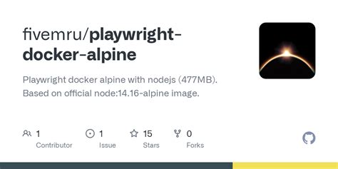 Github Fivemruplaywright Docker Alpine Playwright Docker Alpine