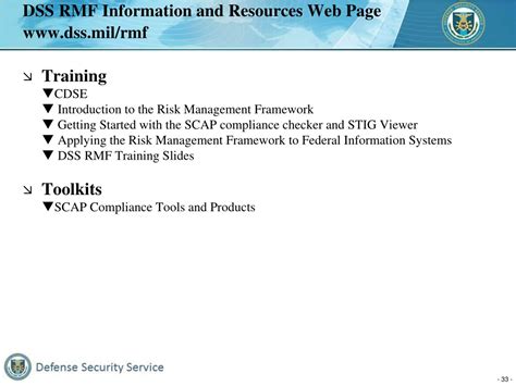 Ppt Risk Management Framework Rmf For Cleared Industry Partners