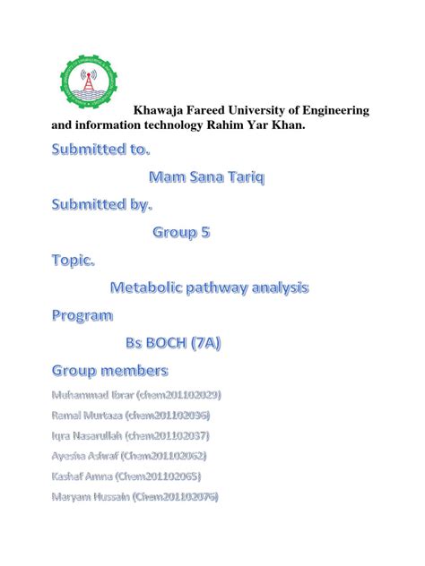 Metabolic Pathway Analysis Pdf Metabolic Pathway Metabolism