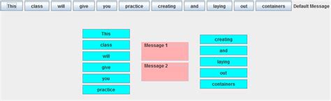 User Interface Button Layout For Two Sets Of Buttons In Java Stack