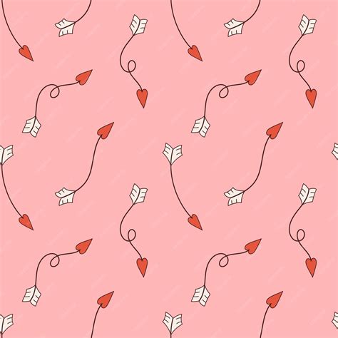 Premium Vector Vector Seamless Pattern With Curved Arrows In Retro