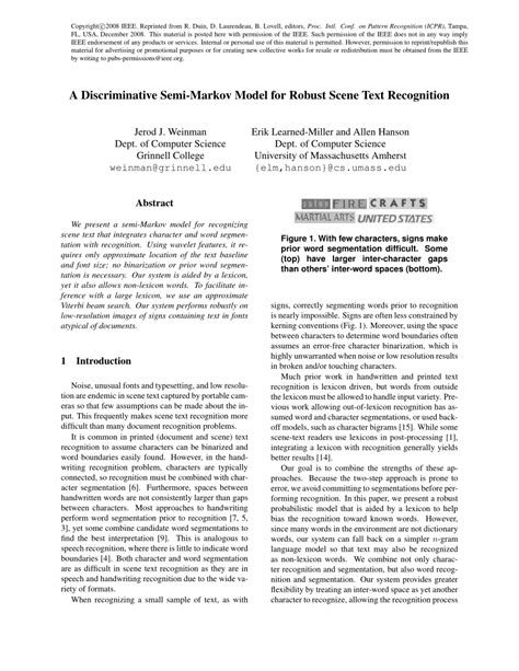 Pdf A Discriminative Semi Markov Model For Robust Scene Text Recognition