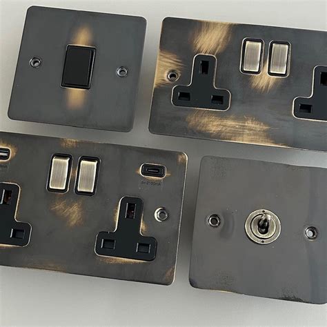 Aged Brass Sockets And Switches From Socket Store