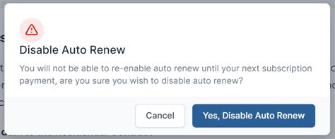 Disabling Auto Renew REI Forms Live