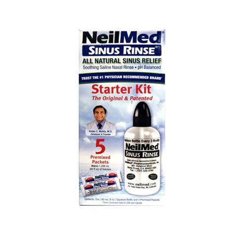 Neilmed Sinus Rinse Starter Kit 5 Packets