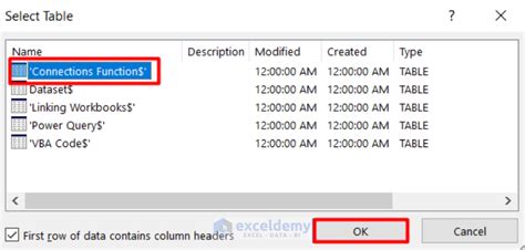 How To Create Excel Data Connection To Another Excel File
