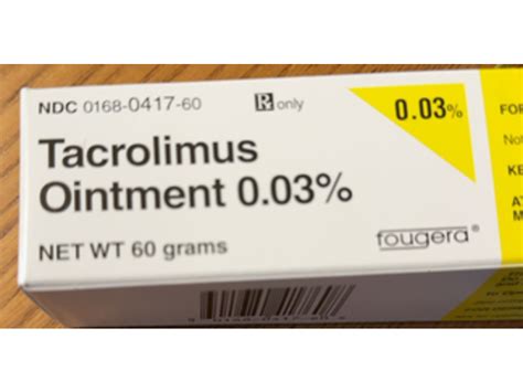 Tacrolimus Ointment 0 03 60 G Fougera Rx Ingredients And Reviews