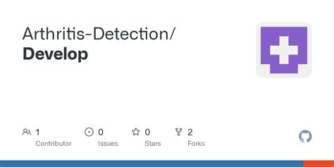 Github Arthritis Detection Develop
