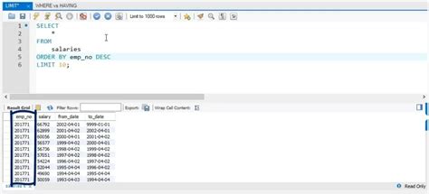 Sql Limit Statement How To And Alternatives 365 Data Science