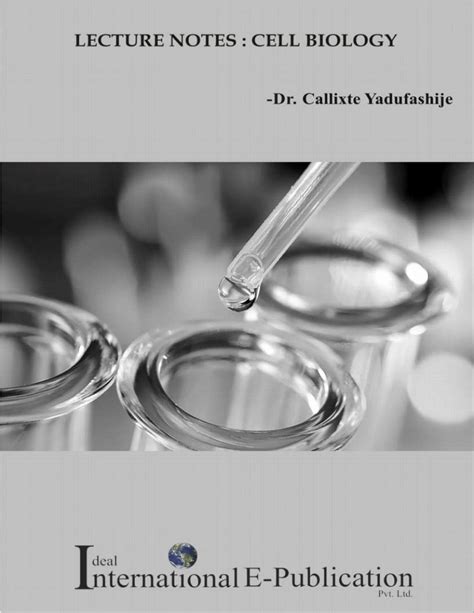 PDF LECTURE NOTES CELL BIOLOGY BIOMEDICAL LABORATORY SCIENCE BabeS