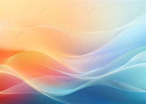 Soft Gradient Background With Gentle Waves Of Pastel Colors Background Orange Gradient