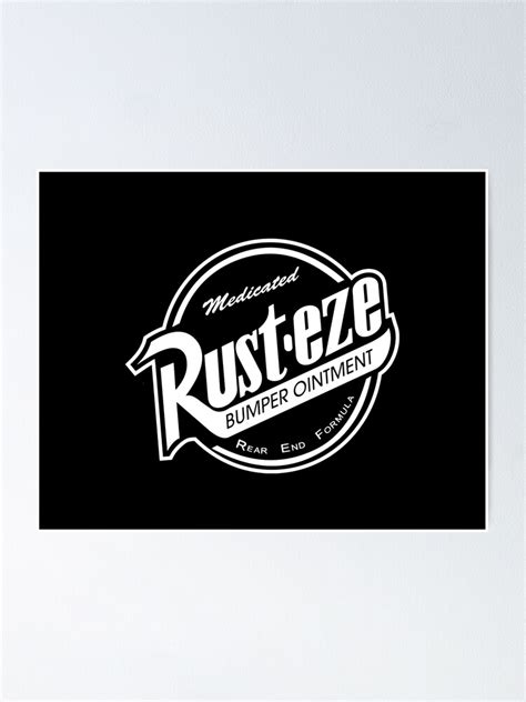Black Rust Eze Logo Poster For Sale By Arthurjohns Redbubble