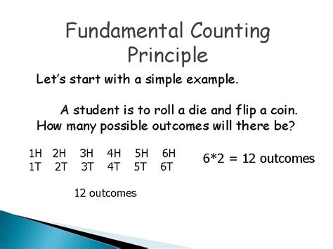 Fundamental Counting Principle Permutations Objectives Apply Fundamental Counting