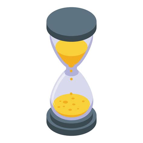 sand clock icon isometric style 15648301 vector art at vecteezy
