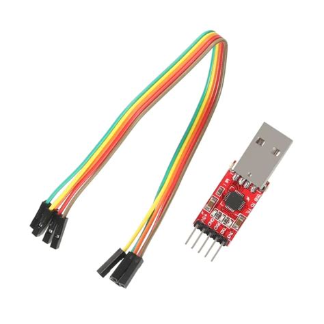 Cp2102 Module Usb To Ttl Serial Uart Stc With 5pcs Dupont Cables