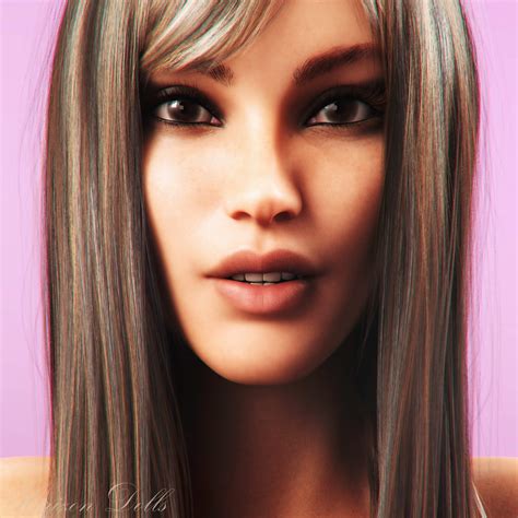 Godiva My Diva 3d Render Digital Art By Horizon Dolls