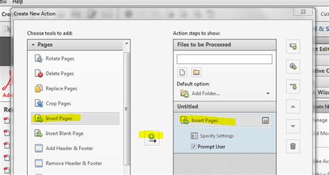 batch inserting pages into multiple separate pdfs with adobe acrobat