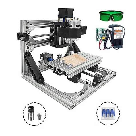CNC 1610 3 Axis Mini DIY Router With 500mW Laser Module Wood Engraving Cutting Milling Engraver