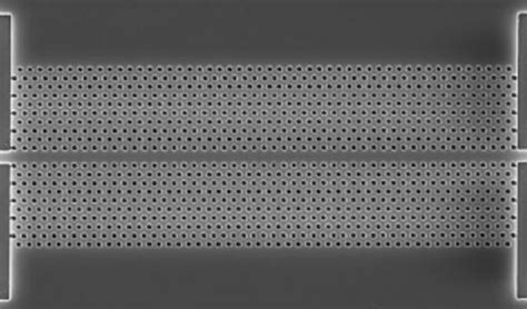 Left Sem Image Of The Fabricated Soi Planar Photonic Crystal