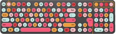 Round Keyboard Stickers Letter Key Sticker English Computer Laptop Letter