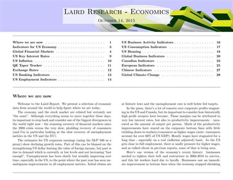Global Economics Update October 2015 Ppt