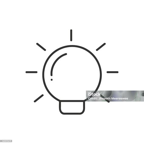 전구는 아이디어와 창조적 인 사고 처리에 대한 분석적 사고로 가득합니다 전구 아이콘 벡터입니다 아이디어 기호 그림 0명에 대한 스톡 벡터 아트 및 기타 이미지 Istock