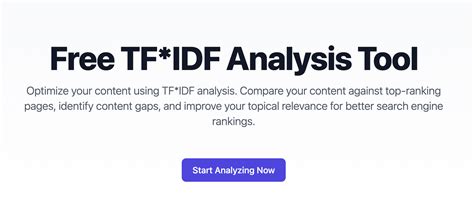 tf idf analysis tool 100 free no login required