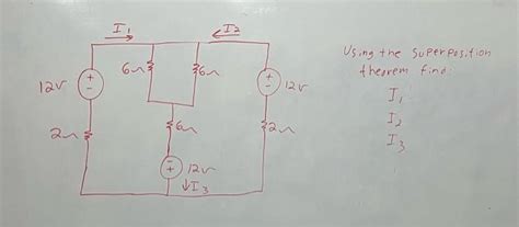 Solved Using The Superposition Theorem Find I1i2i3