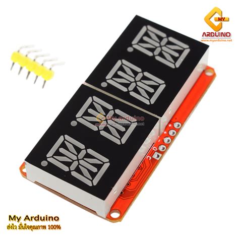 จอ Led แสดงตัวเลข Ht16k33 14 Segment Display Module 056 Led I2c