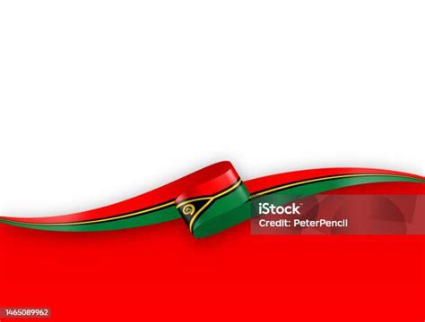 바누아투 국기 리본 바누아투의 국기 배경에 긴 배너입니다 템플렛 복사를 위한 공간 벡터 스톡 일러스트레이션 3차원 형태에 대한 스톡 벡터 아트 및 기타 이미지 Istock