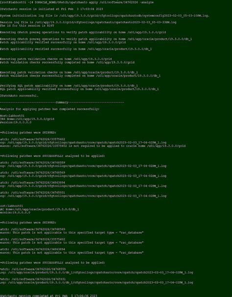 My Oracle Dba Notes Patching 19c Rac Environment With The Updated