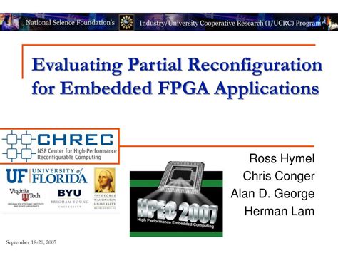 Ppt Evaluating Partial Reconfiguration For Embedded Fpga Applications Powerpoint Presentation