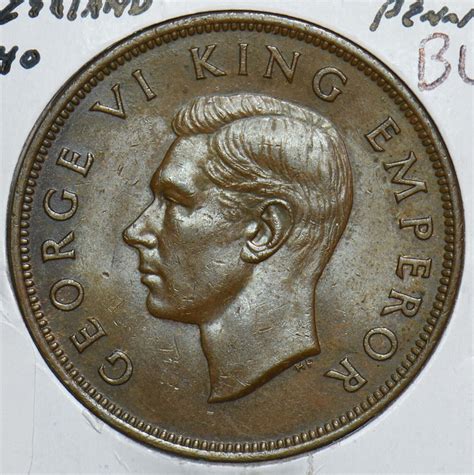new zealand 1940 penny bu tui bird 241141 combine shipping coin gold
