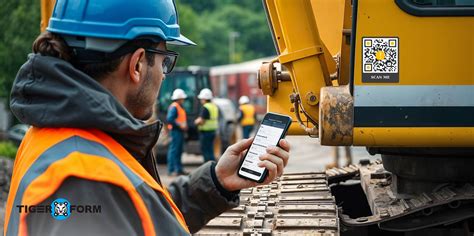 Use Equipment Tracking Form For Construction With Qr Code