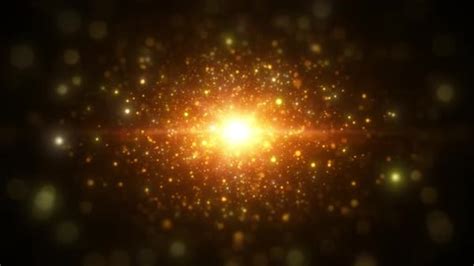 Realistic Particle Bokeh Flying In The Air Abstract Bokeh Glowing