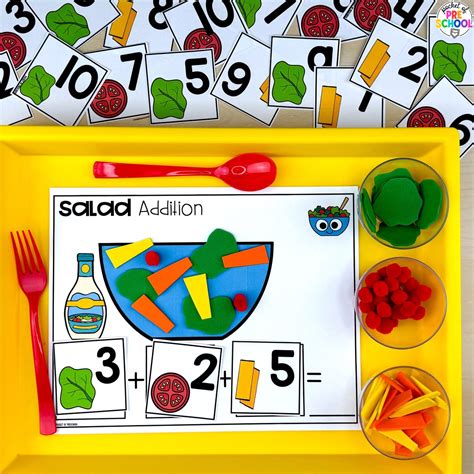 Food And Nutrition Math And Literacy Centers For Preschool Pre K