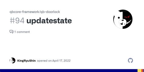 Updatestate · Issue 94 · Qbcore Frameworkqb Doorlock · Github