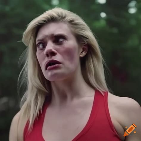 Bruised Katee Sackhoff In A Martial Arts Movie Scene On Craiyon